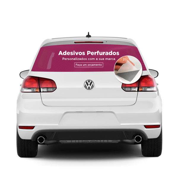 Adesivo perfurado para carros - Seriana